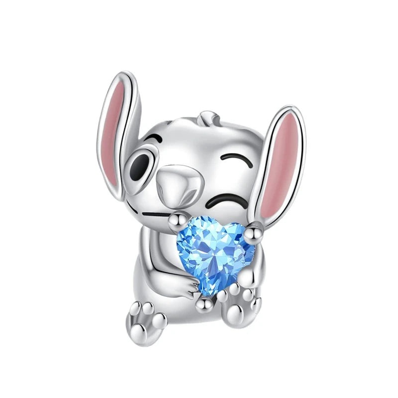 Charm Stitch Con Piedra Murano Azul De Disney® – Bijou®